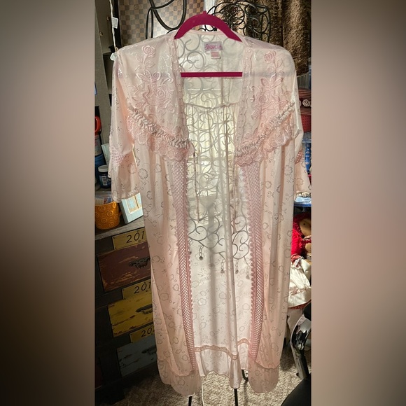 sinderella | Intimates & Sleepwear | Sheer Pink Robe New Never Wore ...